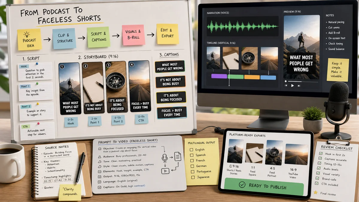 Faceless Video for Podcasts Guide for Faceless Videos